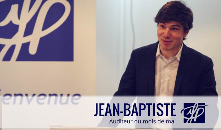 Jean-Baptiste : son engagement un métier - Institut de Formation Politique