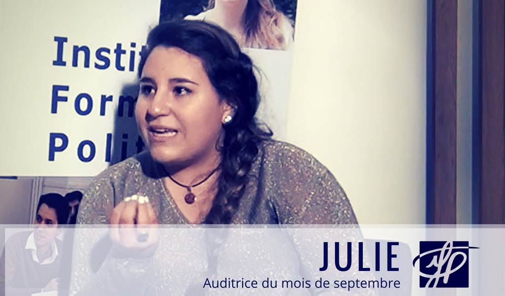 Julie, engagée à l'université en milieu hostile - Institut de Formation ...